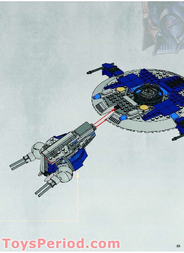 LEGO 7678 Droid Gunship Instructions and Parts List