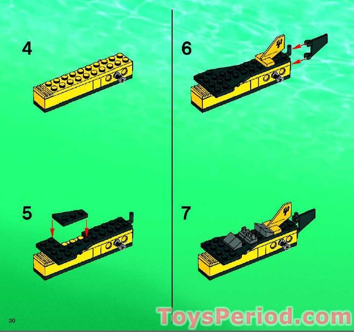 LEGO 7776 The Shipwreck Instructions and Parts List