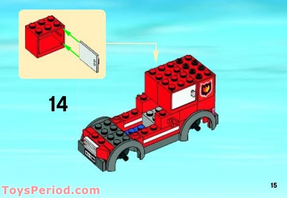 LEGO 7208 Fire Station Instructions and Parts List