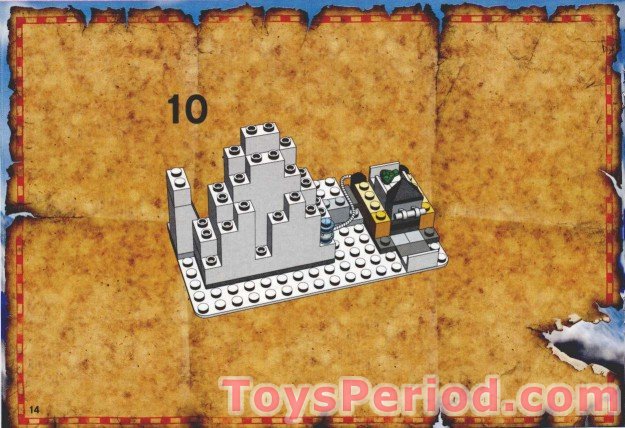 LEGO 7412 Yeti's Hideout Instructions and Parts List