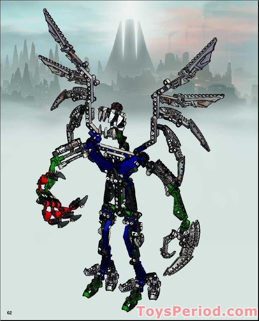 LEGO 8623 Krekka Instructions and Parts List