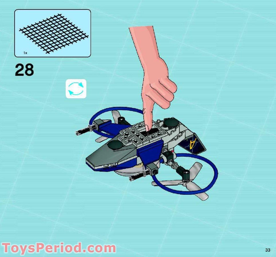 LEGO 8637 Mission 8: Volcano Base Instructions and Parts List