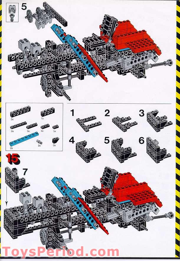 LEGO 8859 Tractor Instructions and Parts List