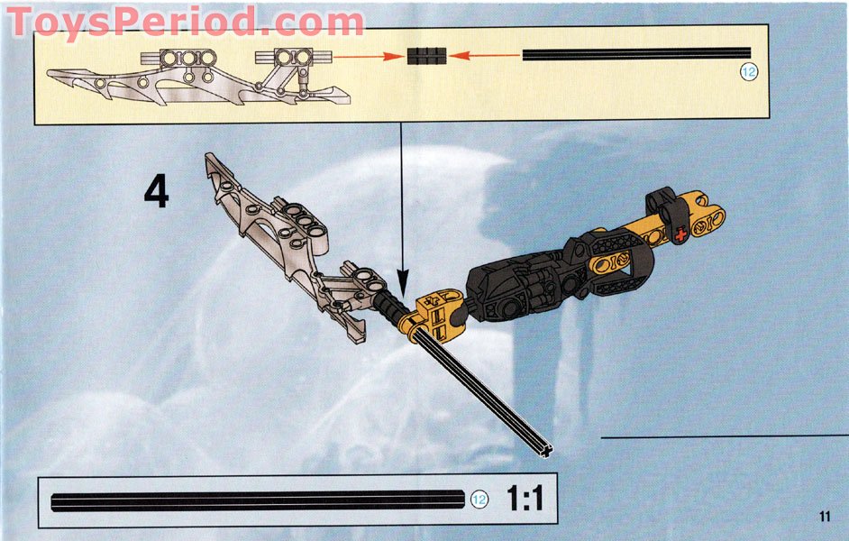 LEGO 8912 Toa Mahri Hewkii Instructions and Parts List