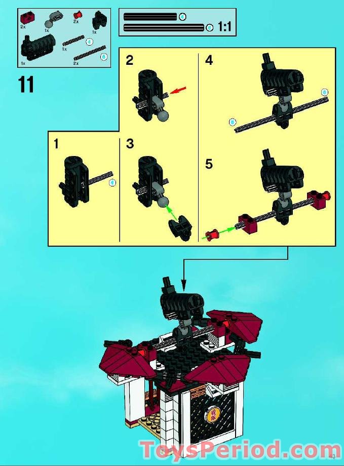LEGO 8107 Fight for the Golden Tower Instructions and Parts List
