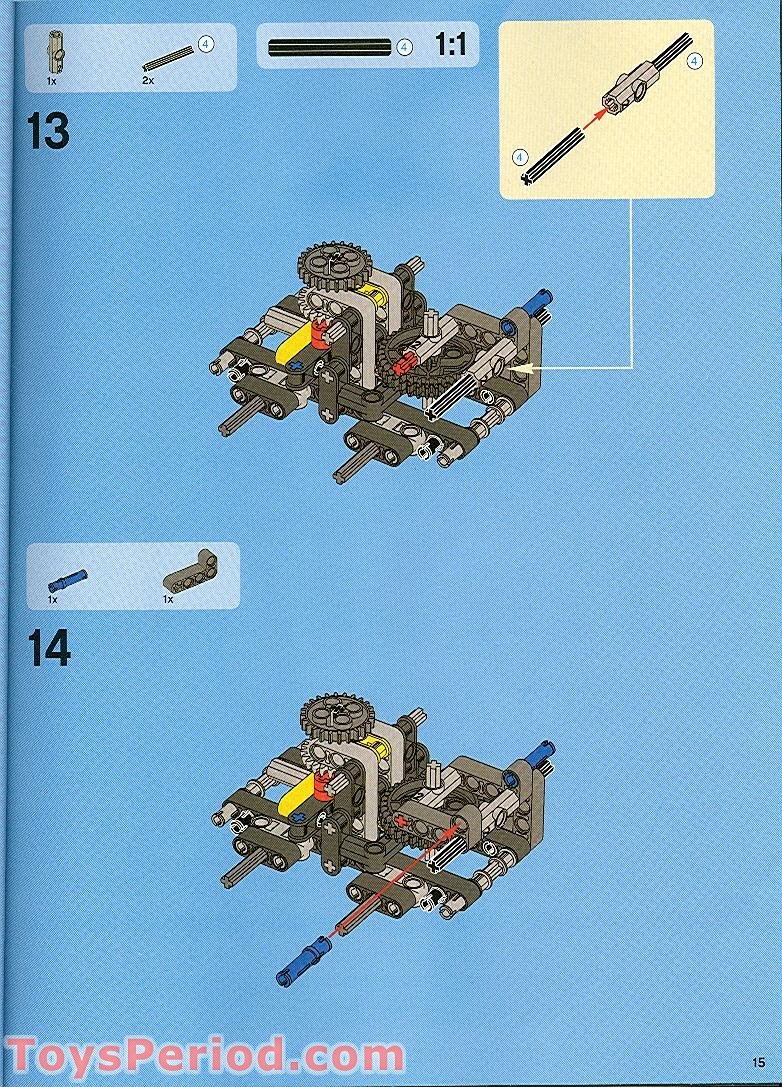 LEGO 8292 Cherry Picker Instructions and Parts List