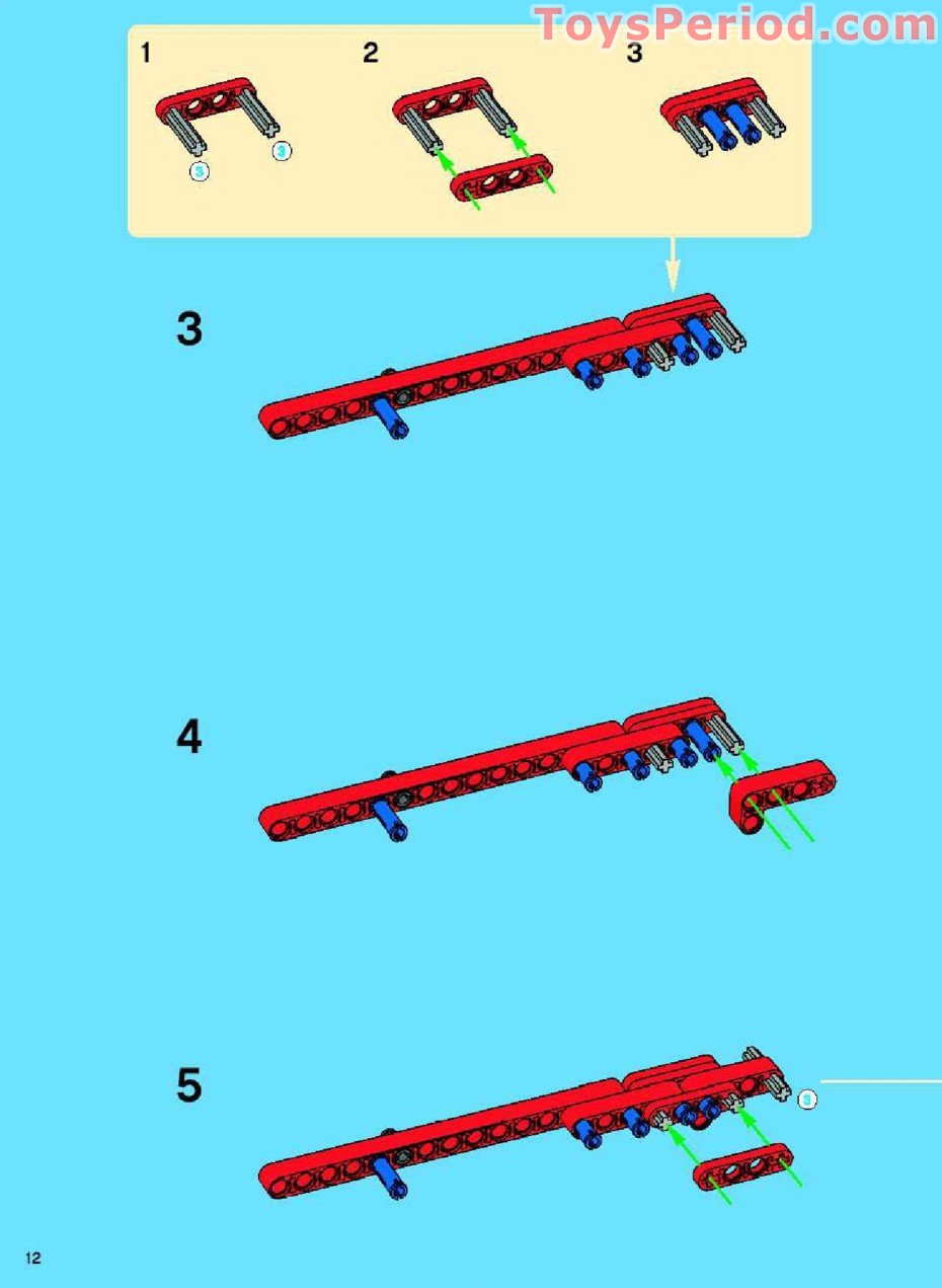 LEGO 8294 Excavator Instructions and Parts List