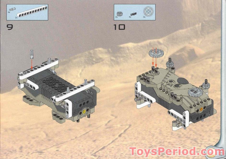 LEGO 8539 Manas Instructions and Parts List