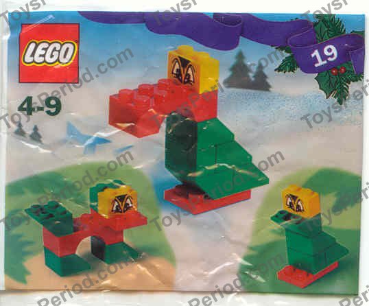 LEGO 4524-20 Advent Calendar 2002, Creator (Day 19) Parrot Set Parts List