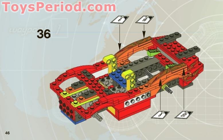 LEGO 8484 Ultimate Build Lightning McQueen Instructions and Parts List