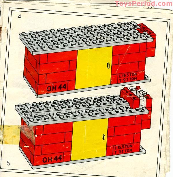 LEGO 720-2 Train with 12 Volt Electric Motor Instructions and Parts List