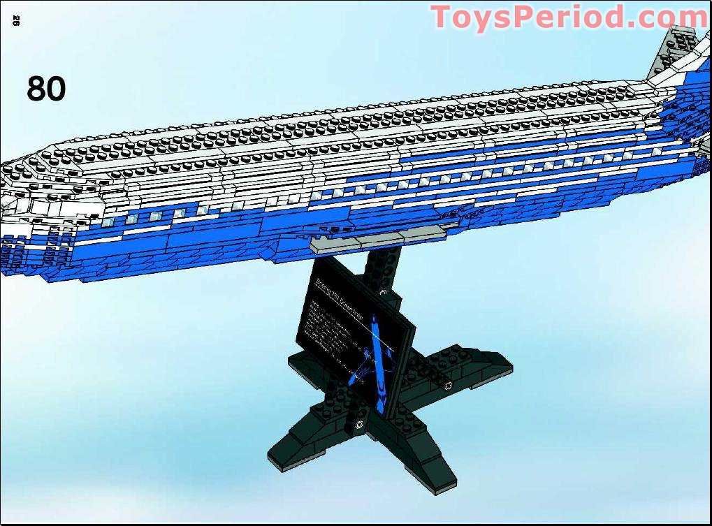 LEGO 10177 Boeing 787 Dreamliner Instructions and Parts List