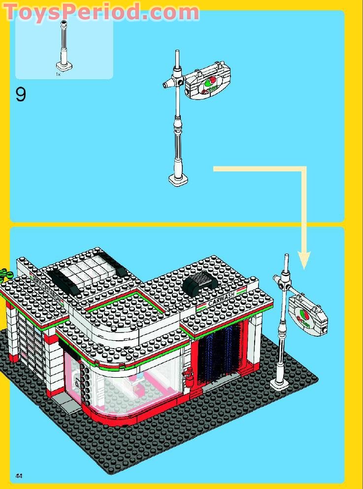 LEGO 10184 Town Plan Instructions and Parts List