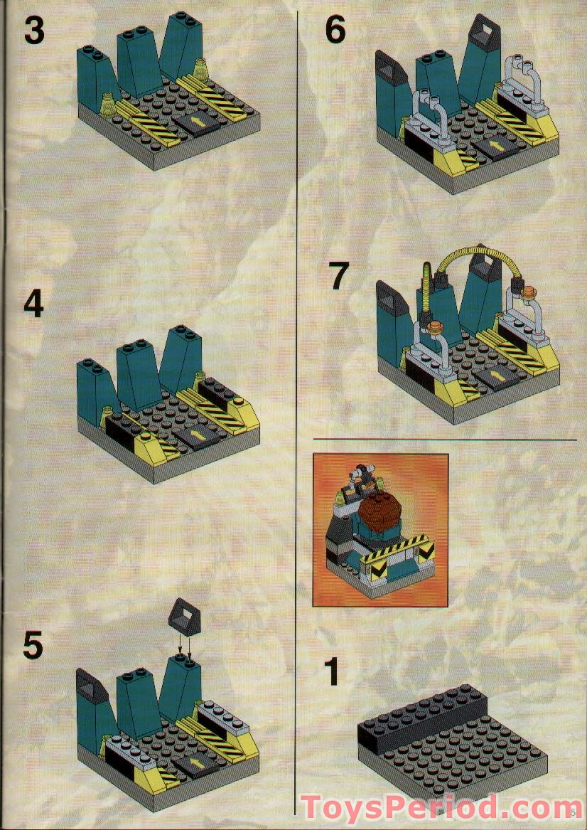 LEGO 4990 Rock Raiders Hq Instructions and Parts List