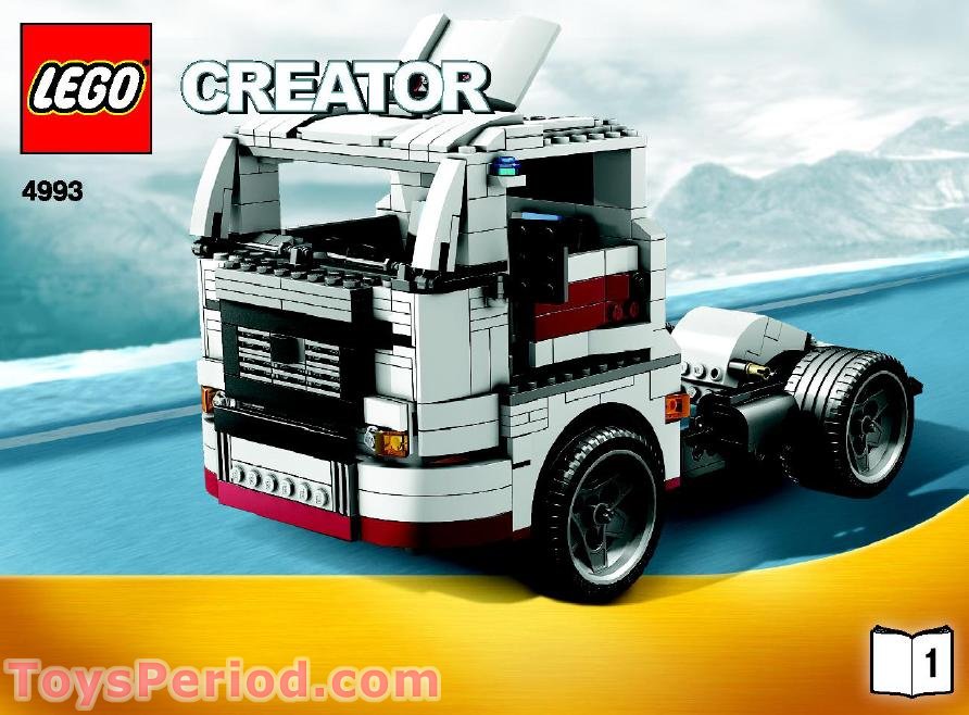 LEGO 4993 Cool Convertible Instructions and Parts List
