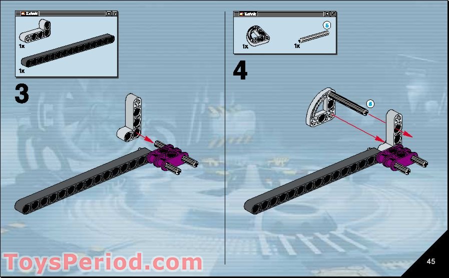 LEGO 5218 Pneumatic Pack Instructions and Parts List