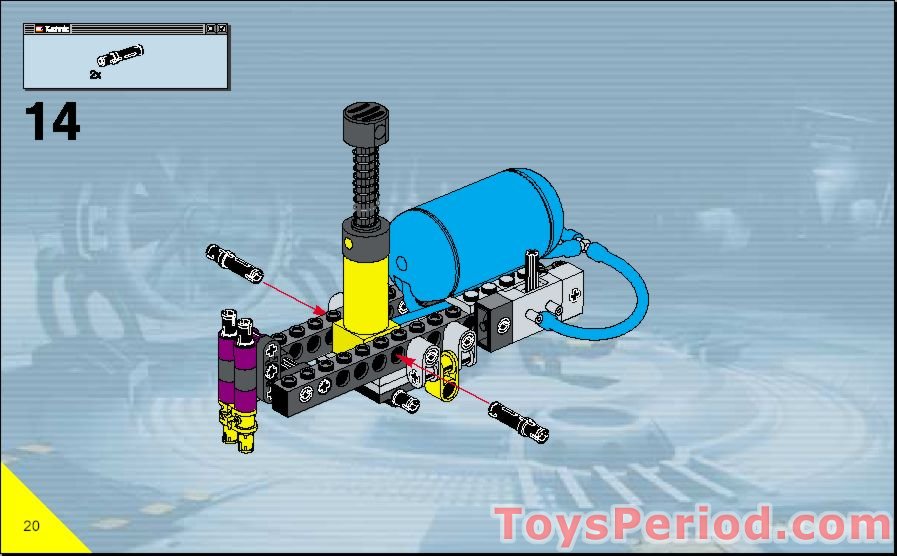 LEGO 5218 Pneumatic Pack Instructions and Parts List