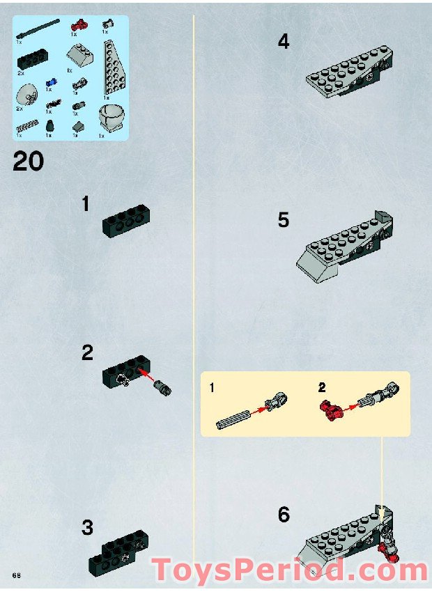 LEGO 7675 AT-TE Walker Instructions and Parts List