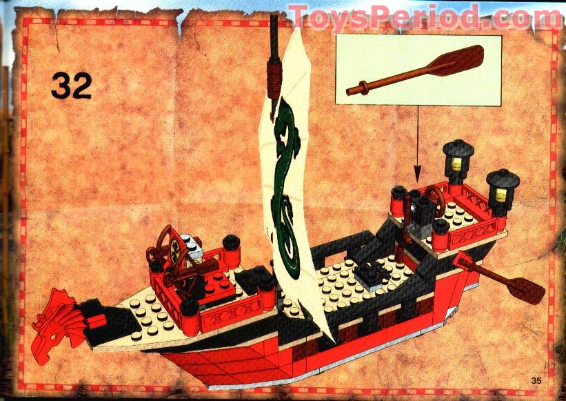 LEGO 7416 Emperor's Ship Instructions and Parts List