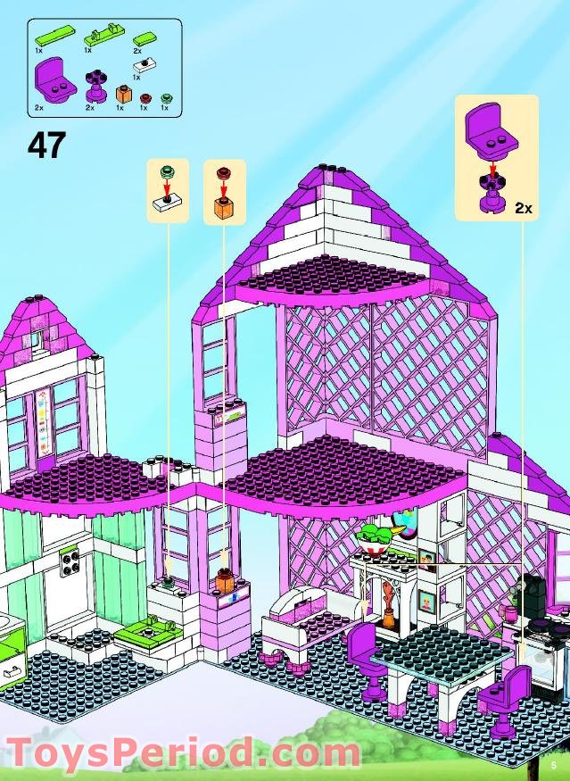 LEGO 7586 Sunshine Home Instructions and Parts List