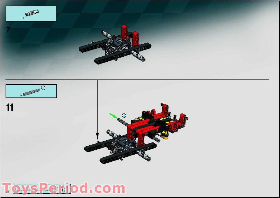 LEGO 8674 Ferrari F1 Racer 1:8 Instructions and Parts List