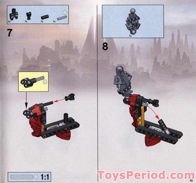 LEGO 8755 Keetongu Instructions and Parts List