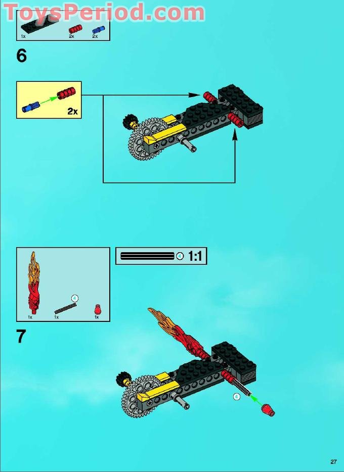 LEGO 8107 Fight for the Golden Tower Instructions and Parts List