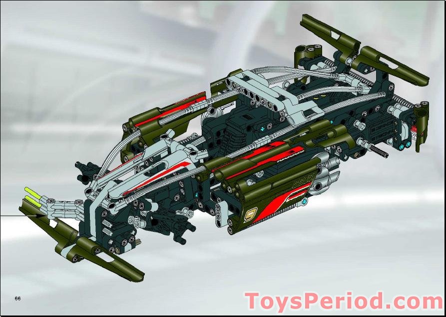 LEGO 8366 Supersonic RC Instructions and Parts List