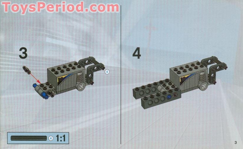LEGO 8383 Nitro Terminator Instructions and Parts List
