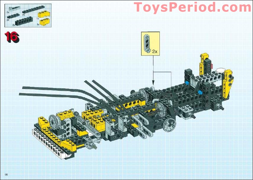LEGO 8431 Pneumatic Crane Truck Instructions and Parts List