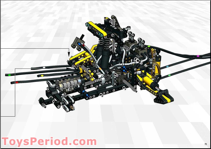 LEGO 8455 Back-hoe Loader (Backhoe) Instructions and Parts List
