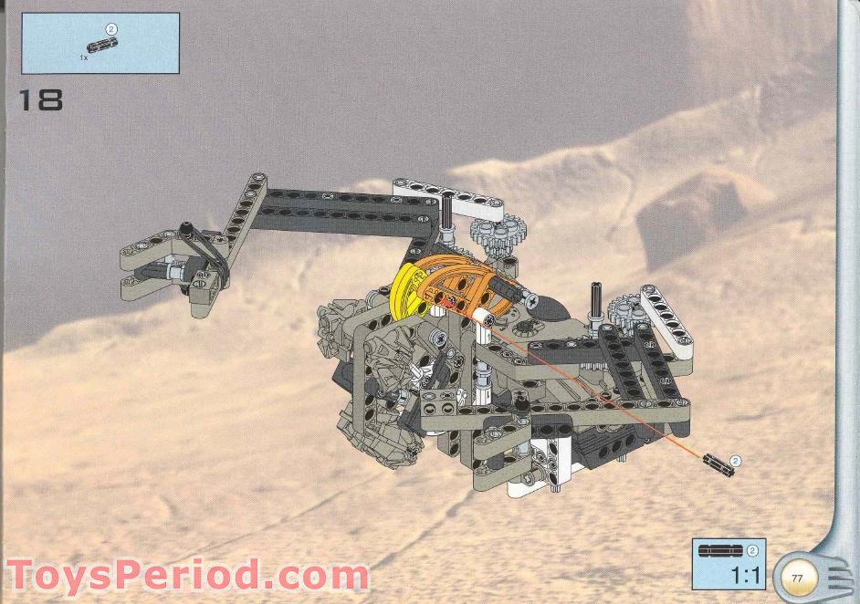 LEGO 8539 Manas Instructions and Parts List