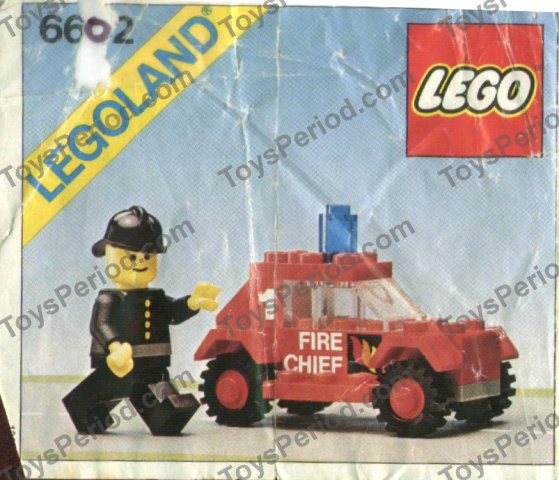 LEGO 6602-1 Fire Unit 1 Instructions and Parts List