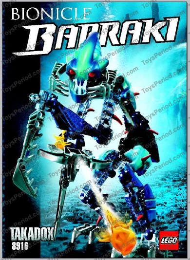 LEGO 8916 Takadox Instructions and Parts List