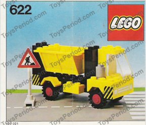 LEGO 622-1 Tipper Truck Instructions and Parts List