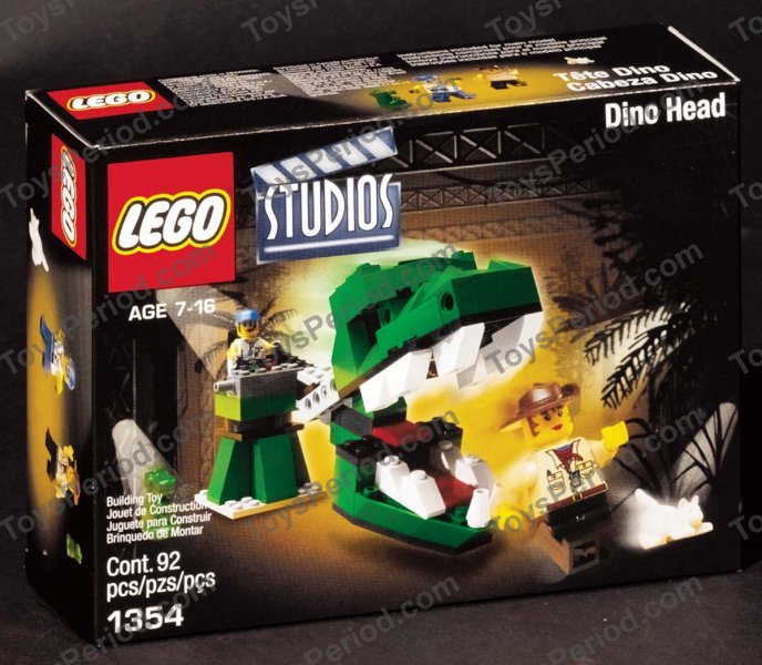 LEGO 1354 Dino Head Attack Instructions and Parts List