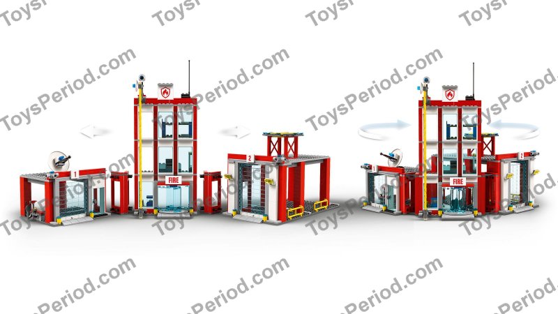 LEGO 77944 Fire Station Headquarters Set Parts List