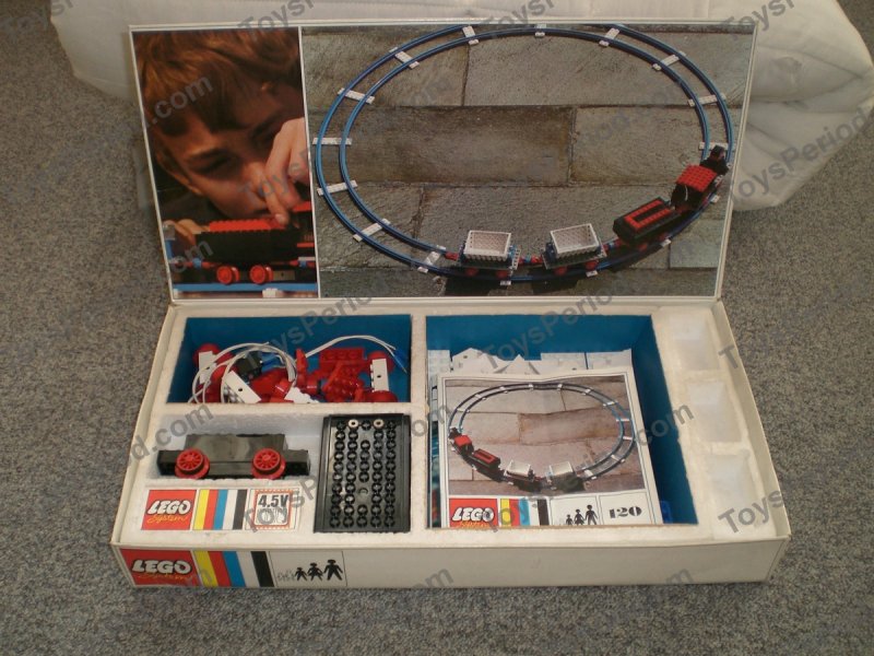 LEGO 120-1 Complete Freight Train Set with Tipper Trucks Instructions ...