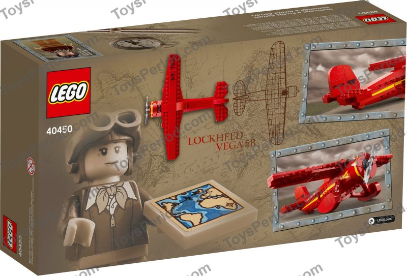 LEGO 40450 Amelia Earhart Tribute Set Parts List