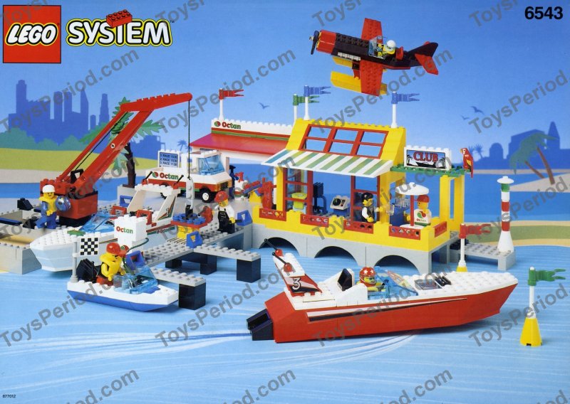 Town Theme Sets - LEGO 6543 Sail 'n' Fly Marina Vintage 1994 Town ...