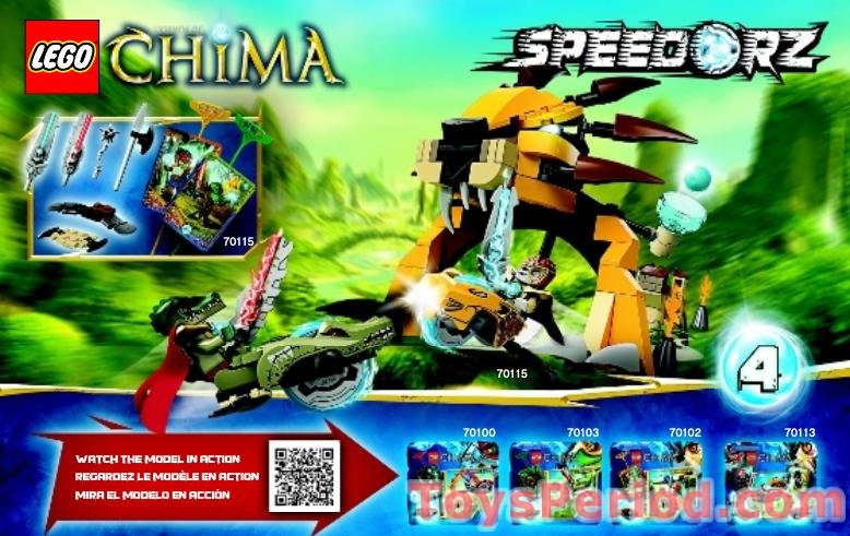 LEGO 70001 Crawley's Claw Ripper Instructions and Parts List