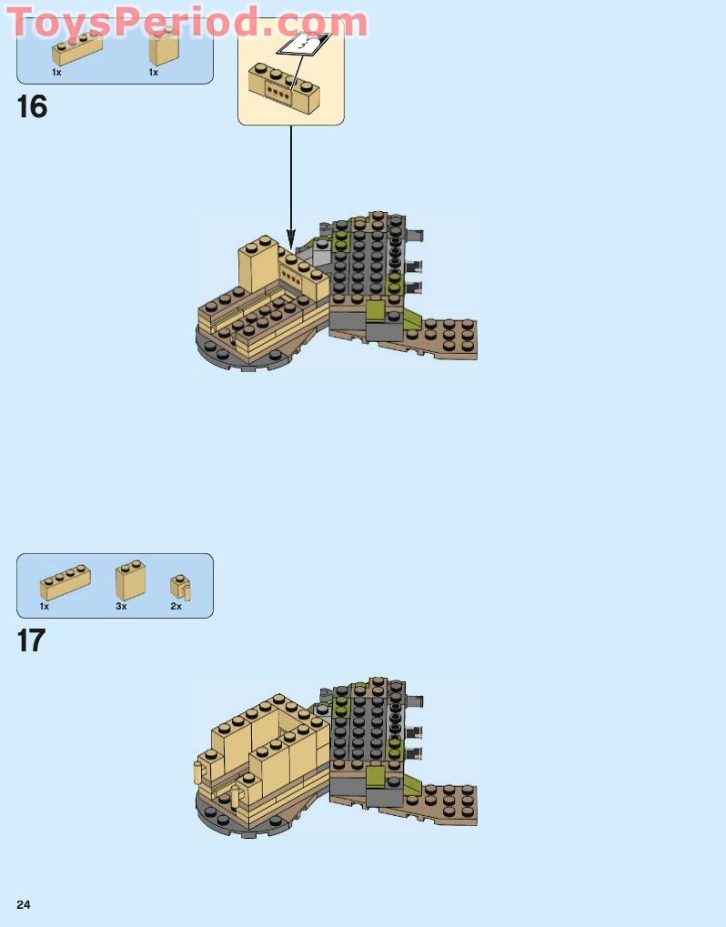 LEGO 71043 Hogwarts Castle Instructions and Parts List