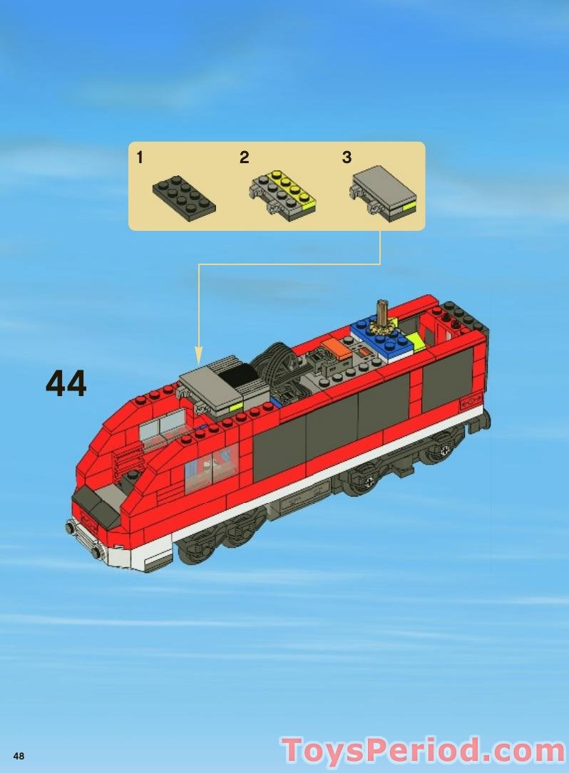 LEGO 7938 Passenger Train Instructions and Parts List