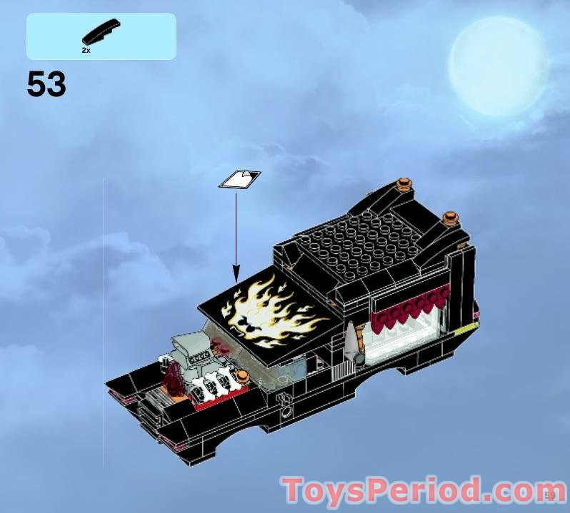 LEGO 9464 The Vampyre Hearse Instructions and Parts List