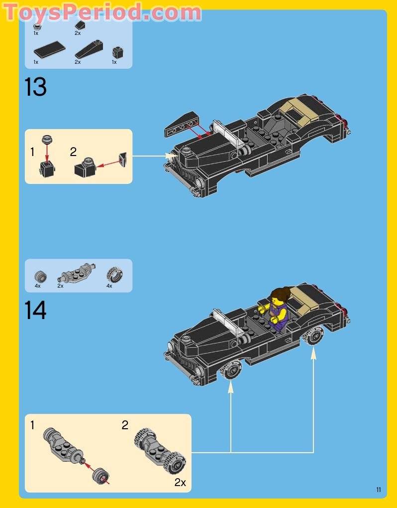 LEGO 10232 Palace Cinema Instructions and Parts List