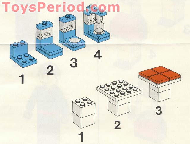 LEGO 269 Kitchen Instructions and Parts List