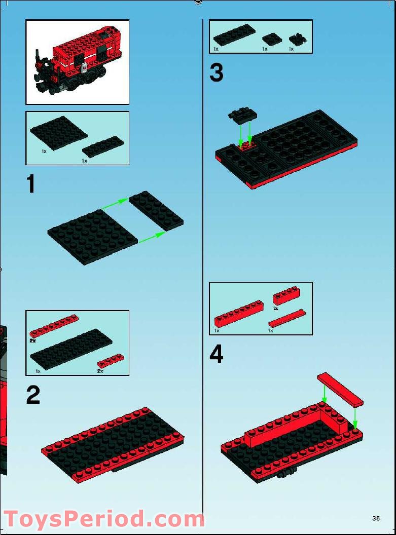 LEGO 10183 Hobby Train Set Instructions and Parts List