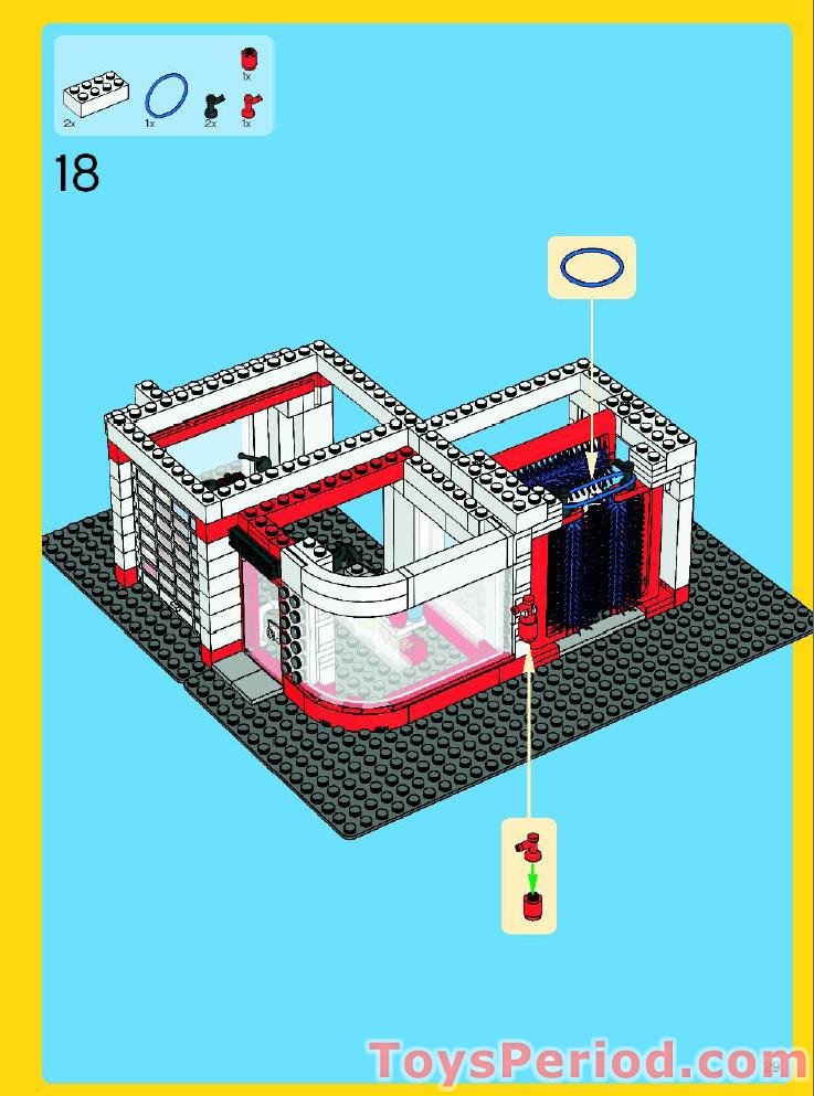 LEGO 10184 Town Plan Instructions and Parts List