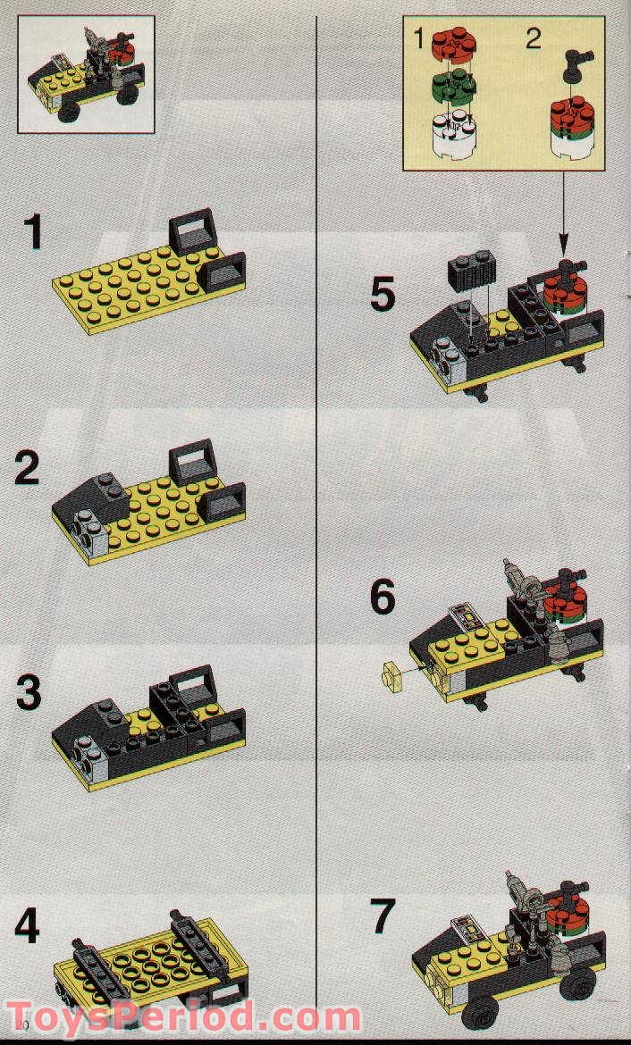 LEGO 2126 Train Cars Instructions and Parts List