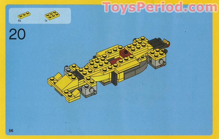 LEGO 4939 Cool Cars Instructions and Parts List